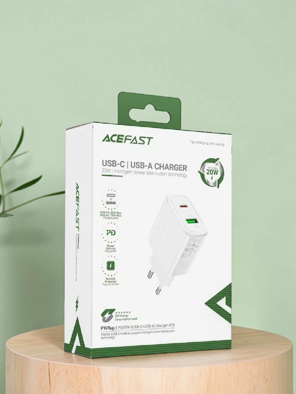 Блок питания сетевой USB, Type-C ACEFAST A25 20W