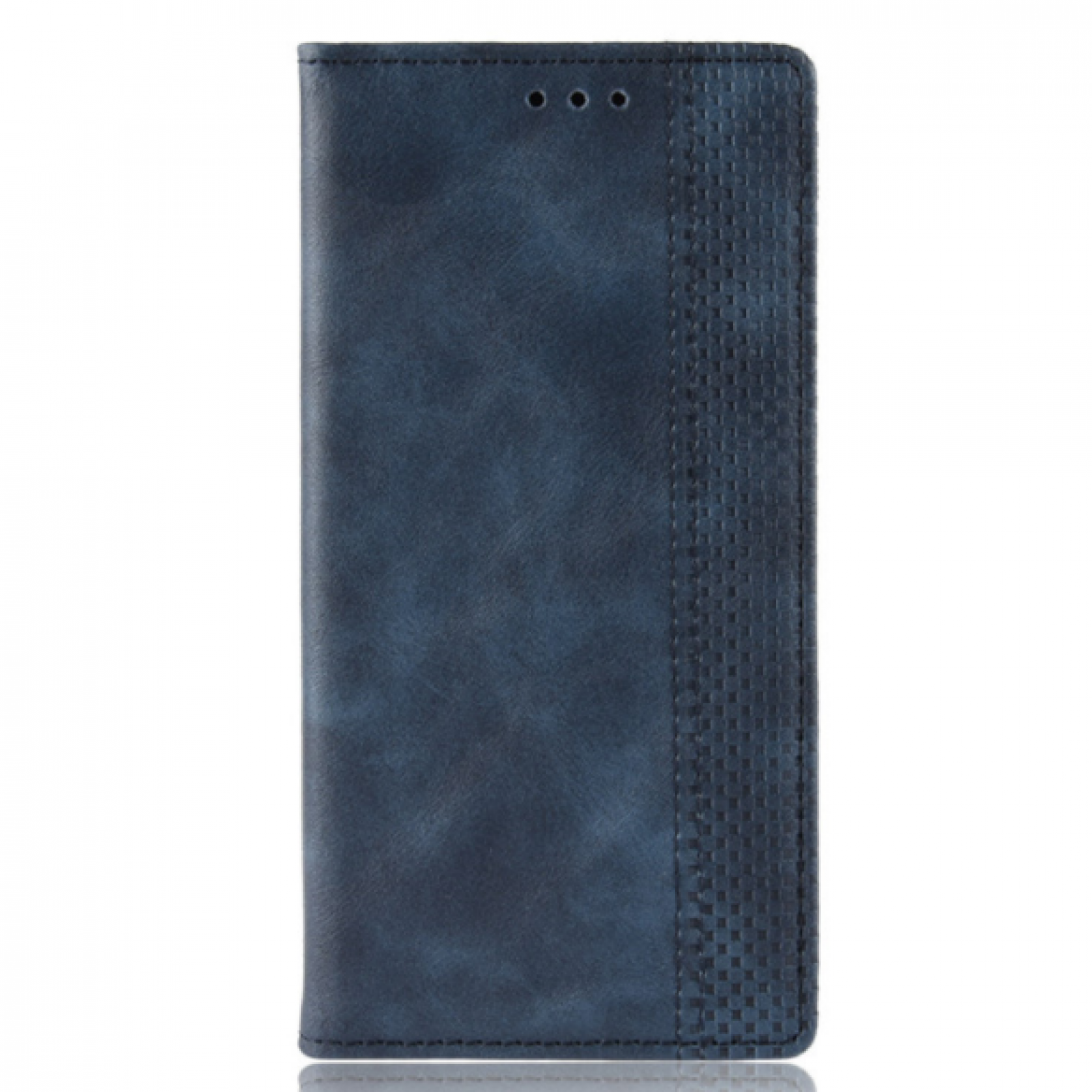 Чехол-книжка MyPads для OnePlus 6 из качественной импортной кожи с магнитной крышкой ретро синий