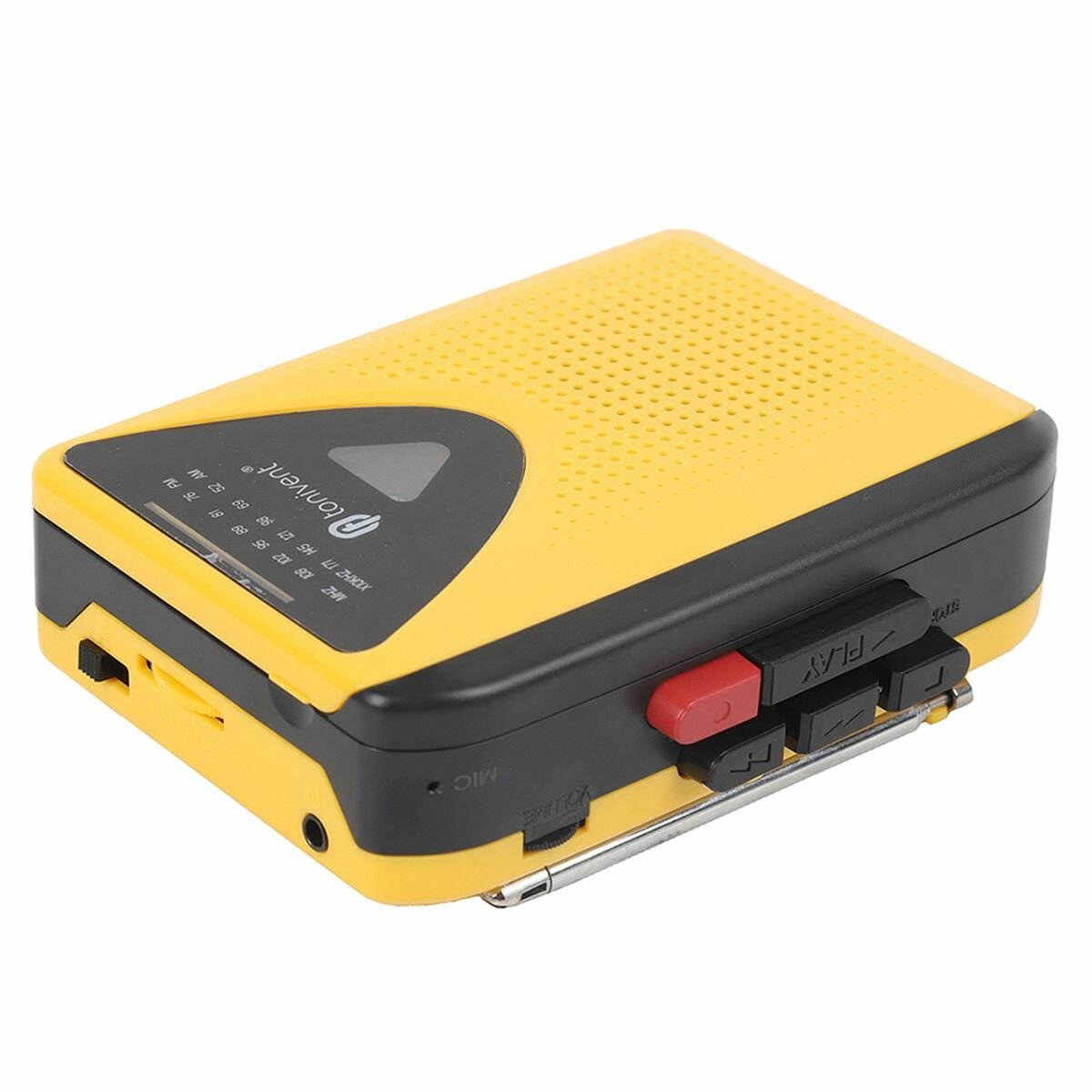 Портативный кассетный плеер с записью на кассету музыки в формате AM FM-радио с микрофоном и разъемом для наушников 3,5 мм