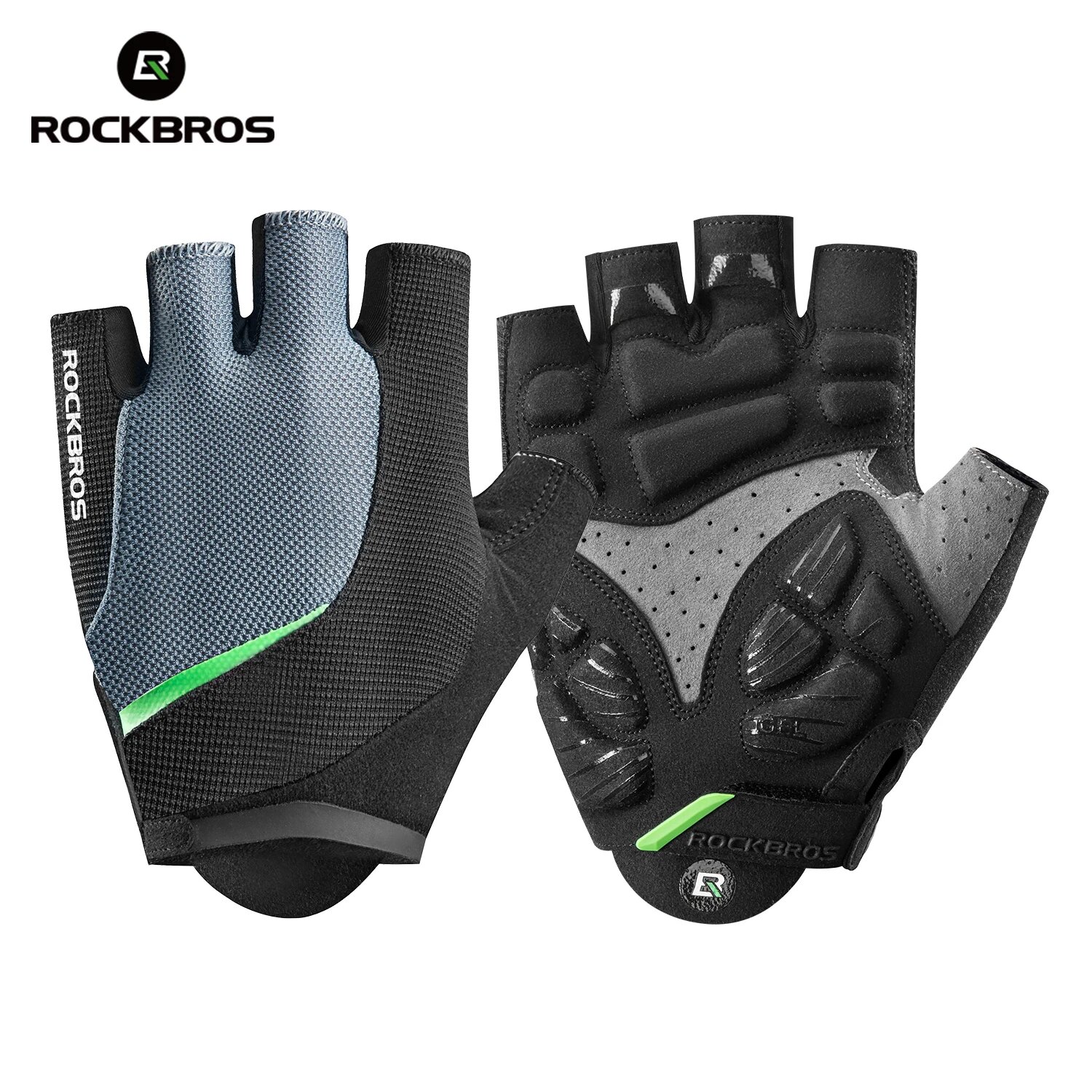 ROCKBROS велоперчатки полупальцевые, S, S159BGR