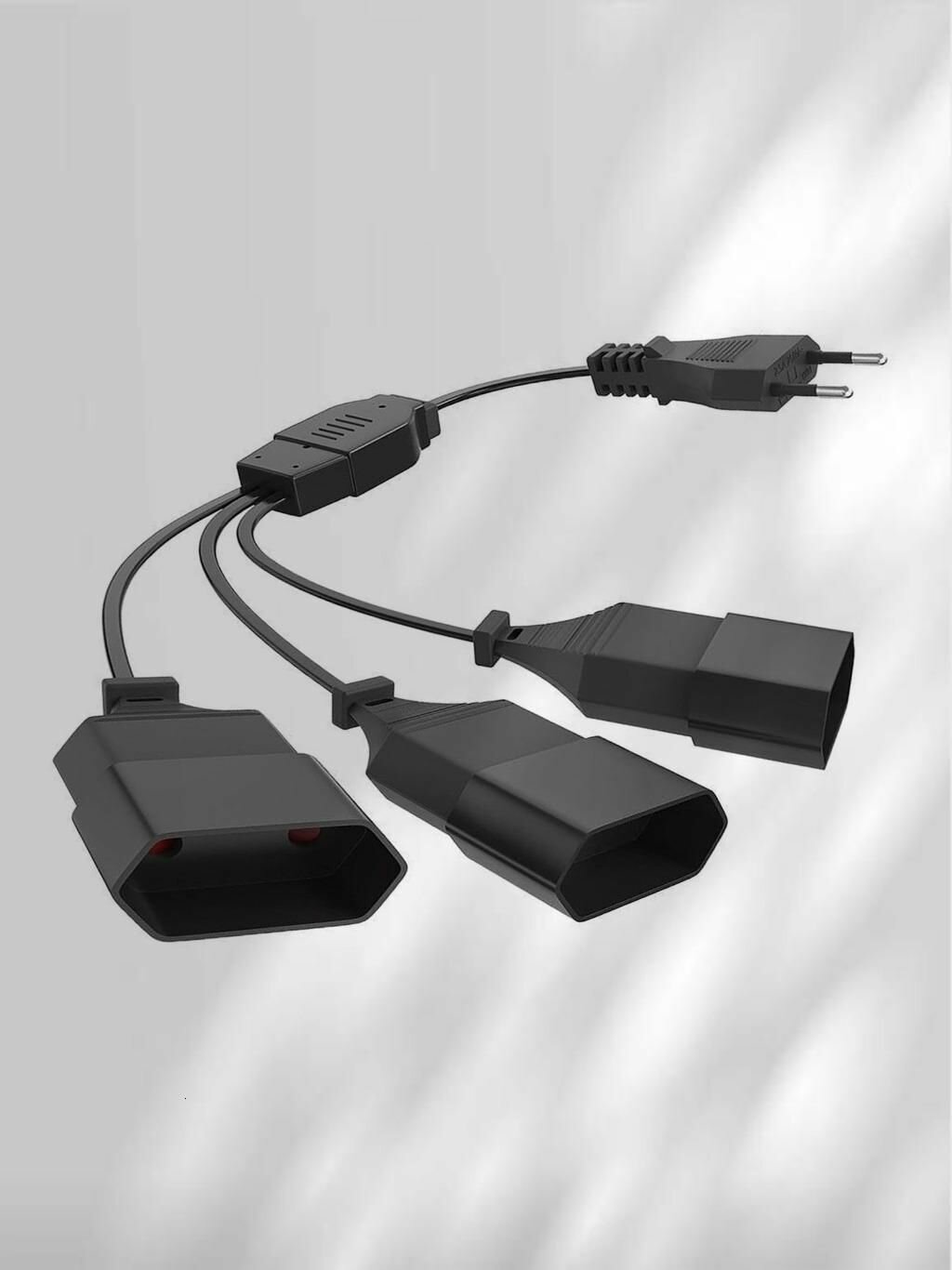 Разветвитель питания на 3 выхода, Черный