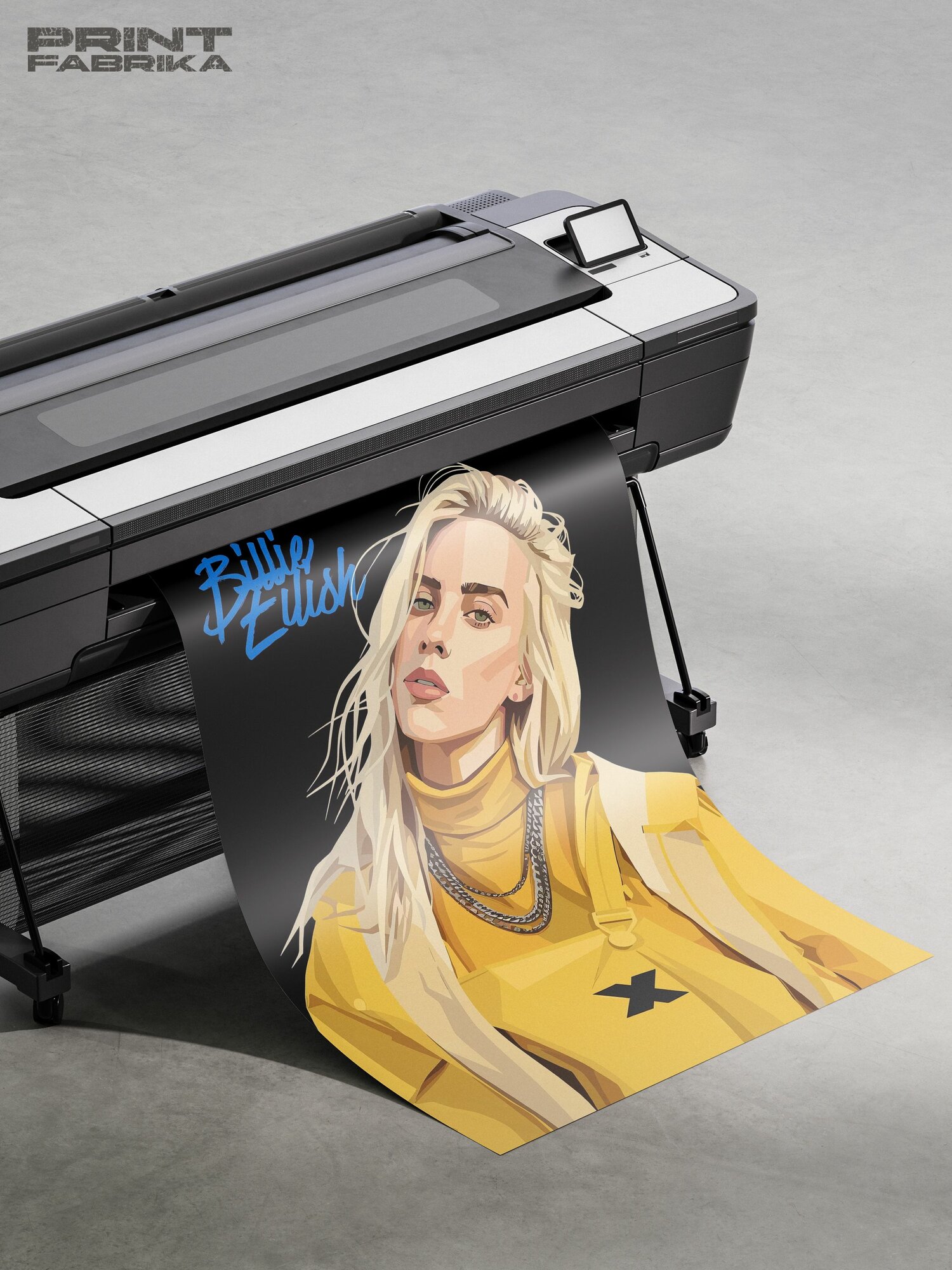 Постер на стену "Billie Eilish" - 30х42 см - плакат для интерьера А3 — фото 1