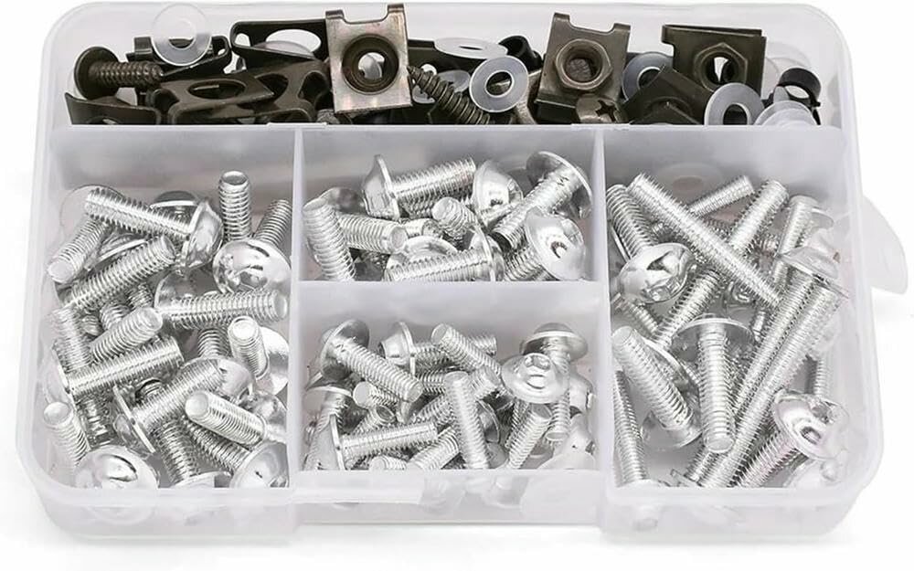 Болт обтекателя мотоцикла, болты для лобового стекла, набор винтов, зажимы, гайки для болтов, 177 шт. для Yamaha Tenere