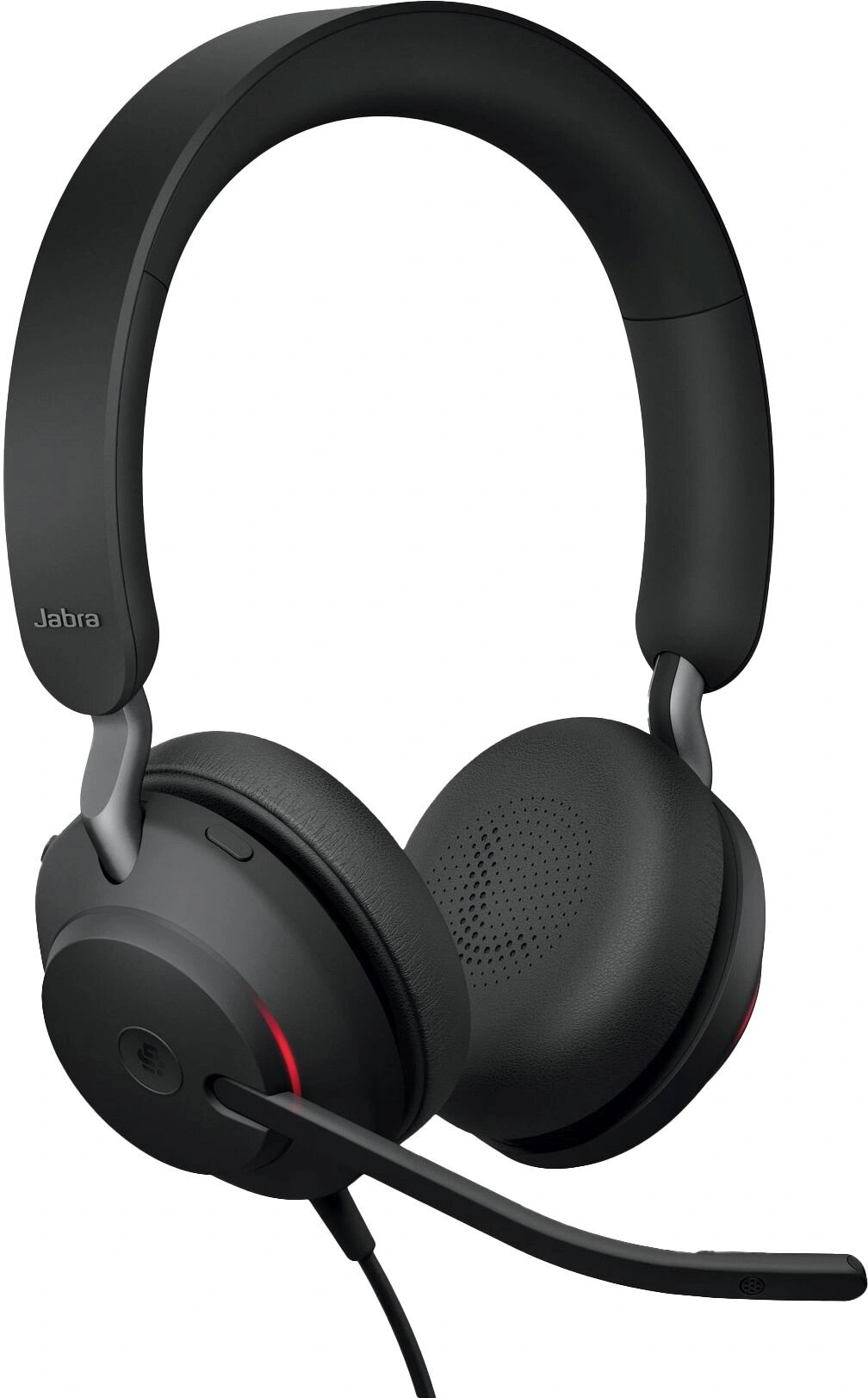 Наушники с Jabra микрофоном Evolve2 40 SE USB-C/A черный 1.5м