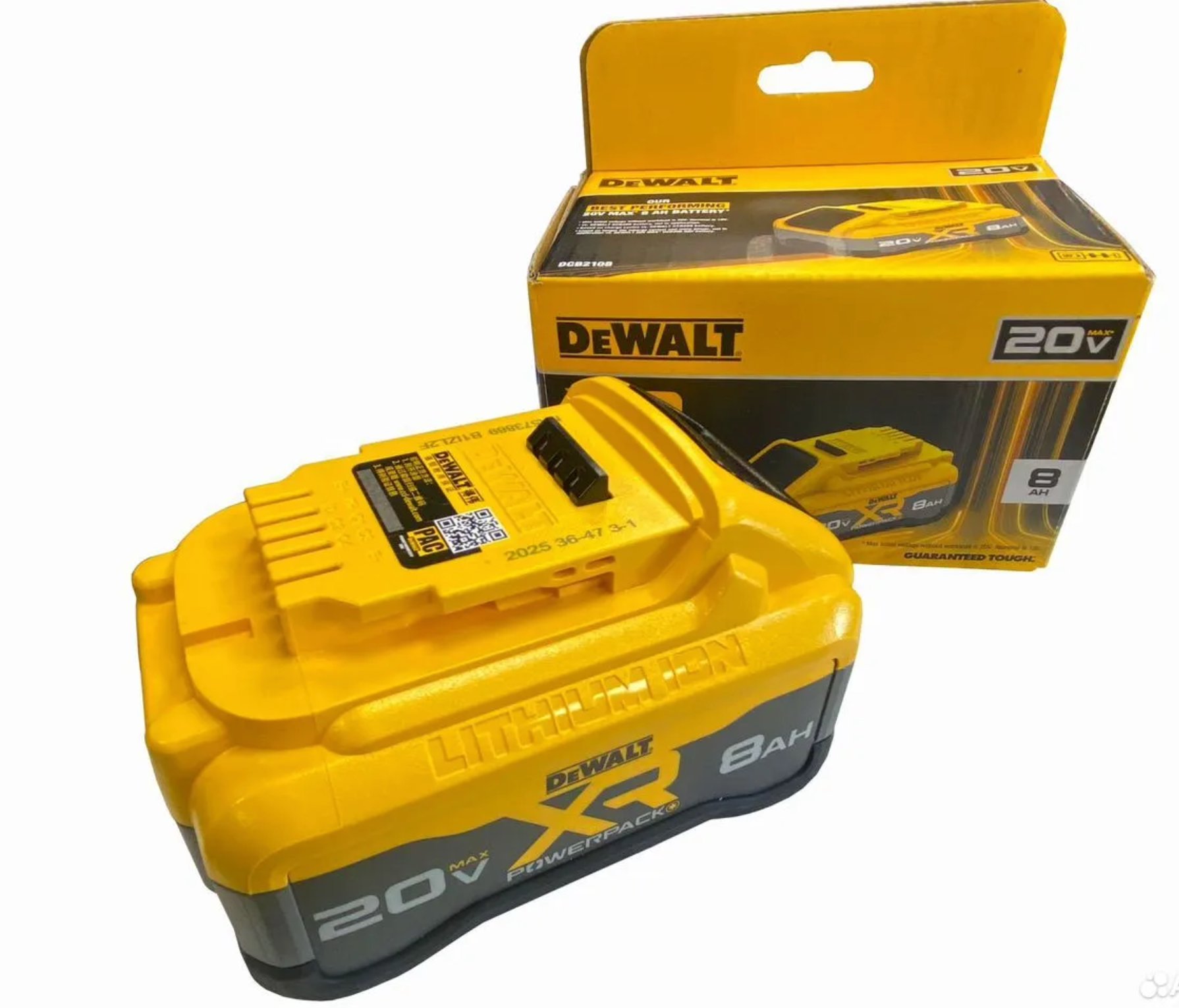 Аккумулятор DeWalt DCB2108 8Ah PowerPack 20V, СN Version