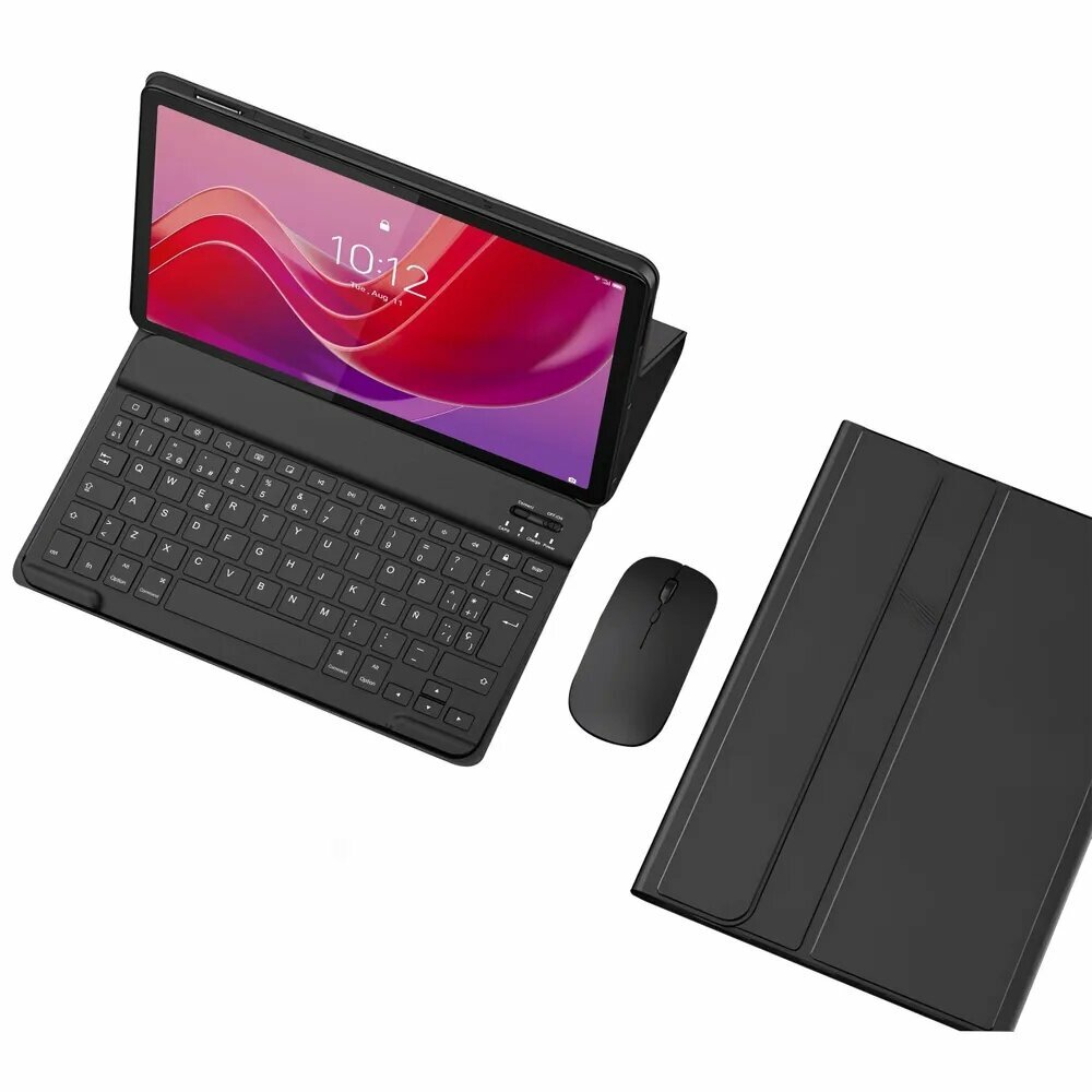 Чехол с клавиатурой для Lenovo Tab M11 / Tab K10 (TB330FU) (русская клавиатура и мышь)