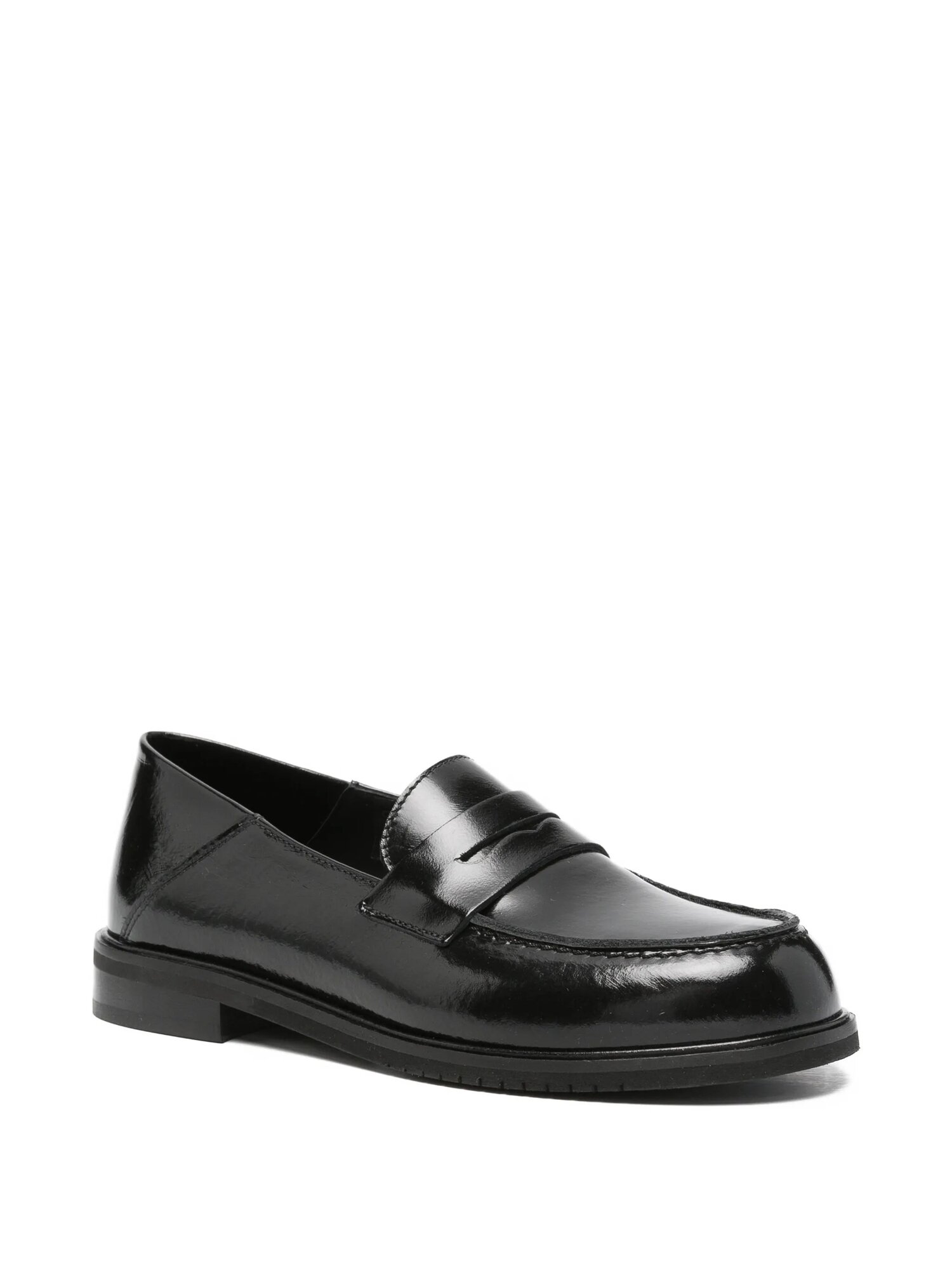 Лоферы POEVE Penny-strap loafers, размер 39, black/black — фото 1