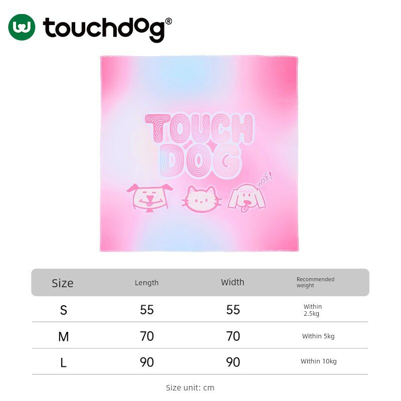 Кошачий мешок Touchdog с розовым граффити для стрижки когтей, купания и защиты от царапин - размер M (рекомендуемый вес