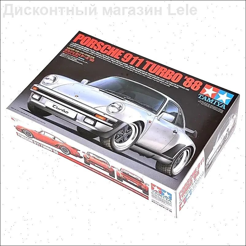 Tamiya 24279 1/24 Порше 911 Турбо '88 Сборная модель автомобиля из пластика Белый