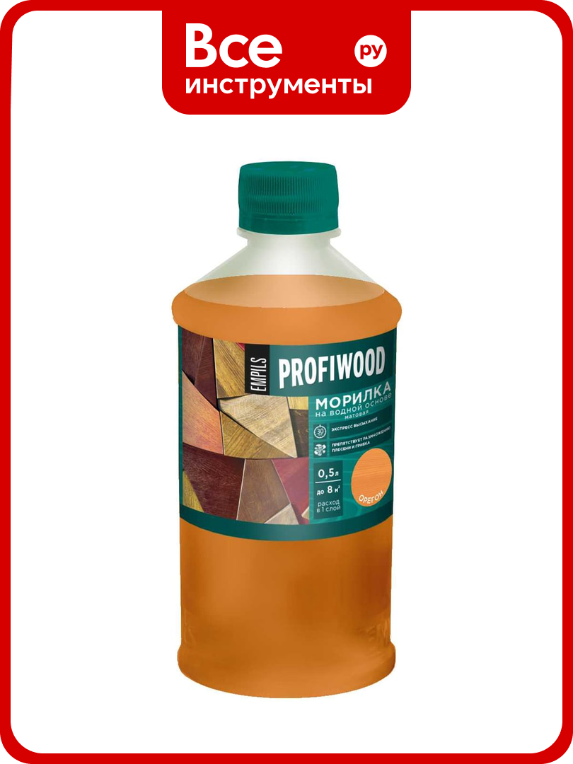 Морилка Profiwood на водной основе, орегон, 0.5 кг 67688