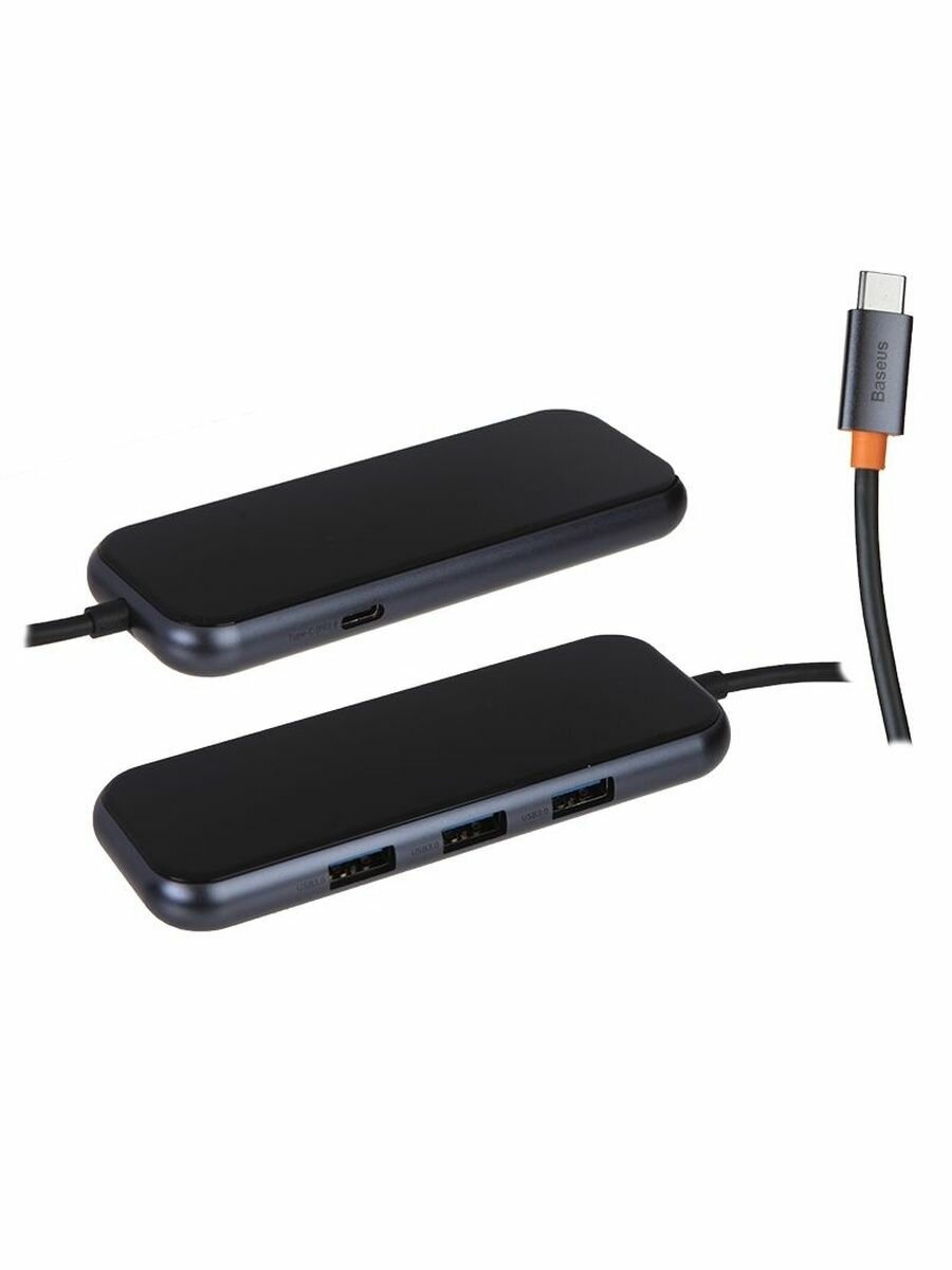 Хаб USB AcmeJoy 4-Port Type-C - 3xUSB3.0 Dark Grey WKJZ010013