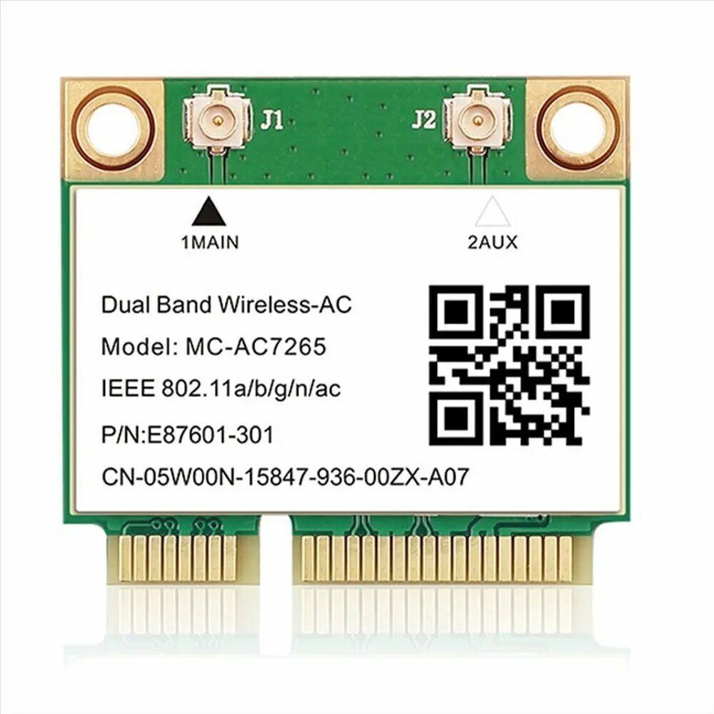 Беспроводная Сетевая Карта Bluetooth 4.2 Mini PCI-E Wi-Fi MC-AC7265