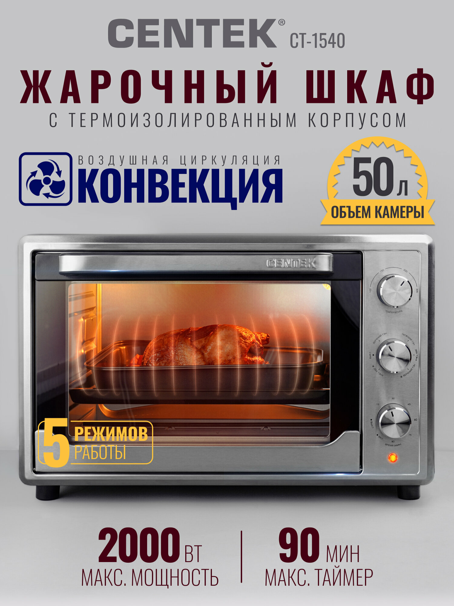 Мини-печь Centek CT-1540 Convection