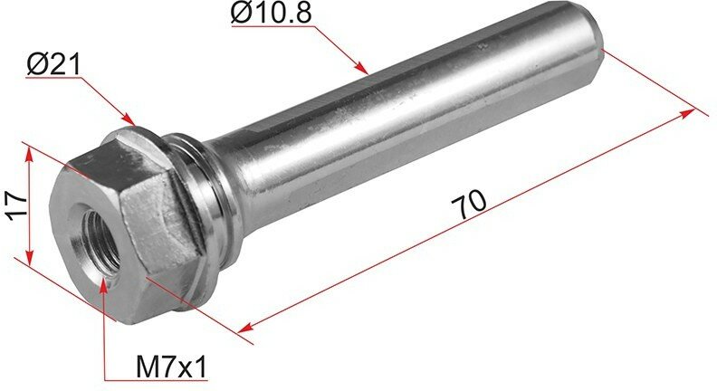 Направляющая суппорта SAT ST-47715-22080 верх TOYOTA ALLION, PREMIO, CALDINA