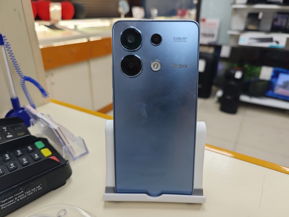 Смартфон Xiaomi Redmi Note 13 4G 8/128 ГБ, светло-голубой (Ice Blue) RU Б\У уценка