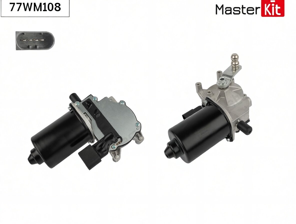 Мотор стеклоочистителя перед. BMW X5 (E70)/X6 (E71, E72) 2006 - 2014 77WM108 MasterKit арт. 77WM108