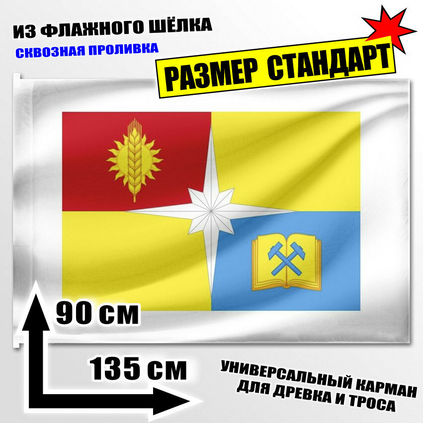 Флаг города Апатиты 135x90 см.
