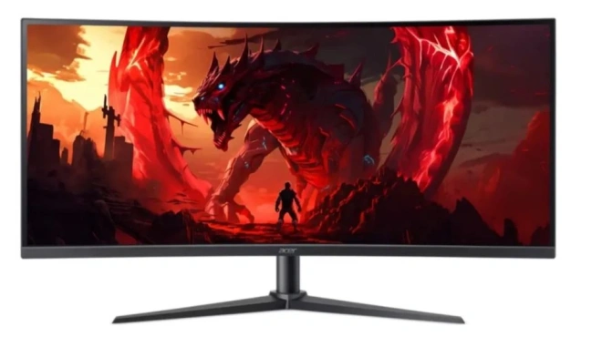 Монитор Acer 34' Nitro XZ340CURJ0bmiiphx 1500R, 21:9, VA, UWQHD, 1/5ms, 250cd, 120Hz, HDMI, DP, HAS