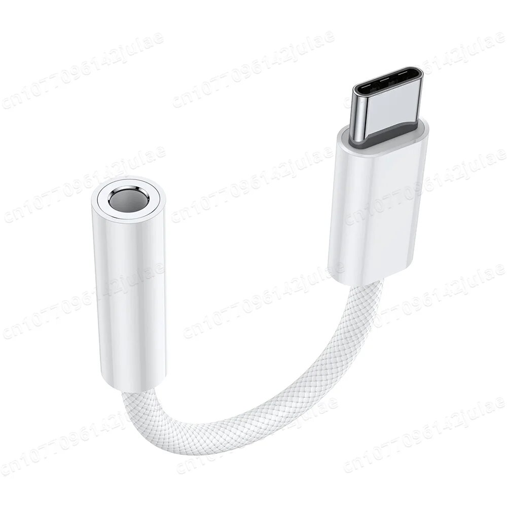 USB-кабель для наушников с разъемом USB Type-C на гнездо 3,5 мм Белый, WHITE