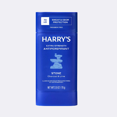 Harry's, Odor & Enhanced Sweat Control, Усиленный антиперспирант для мужчин, защита 72 часа, аромат Stone: древесный уголь и лайм, 70 г