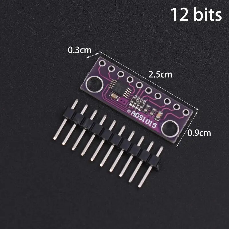 ADS1015 12 бит 4-канальный модуль I2C, фиолетовый