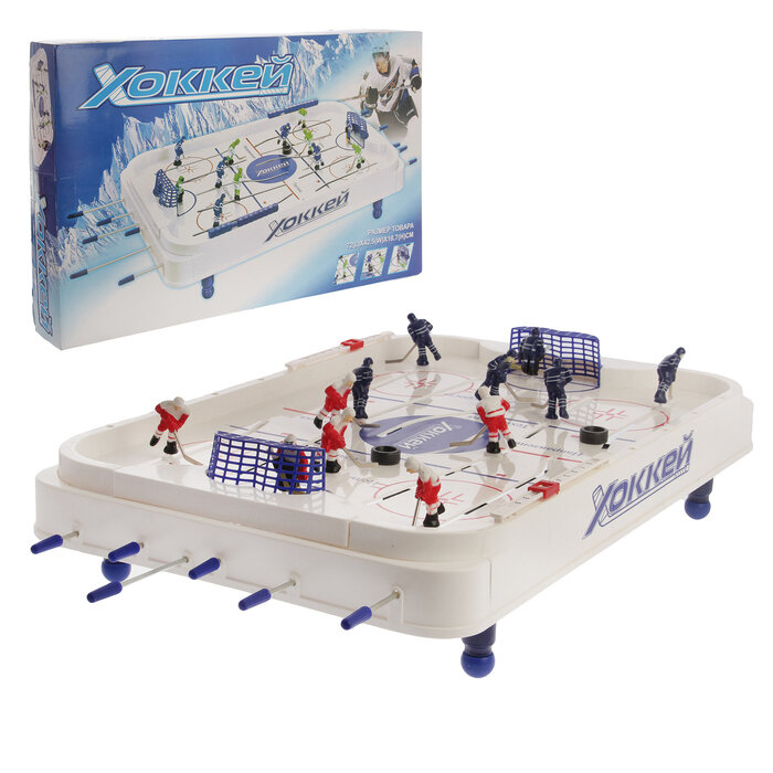 Игра настольная Хоккей , объёмные игроки, размер игрового поля 70 x 42 см