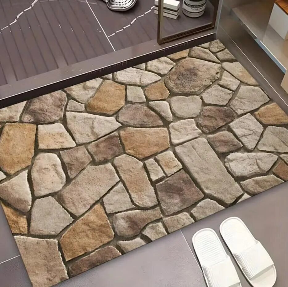 Коврик для ступеней Каменный узор 50x80 см