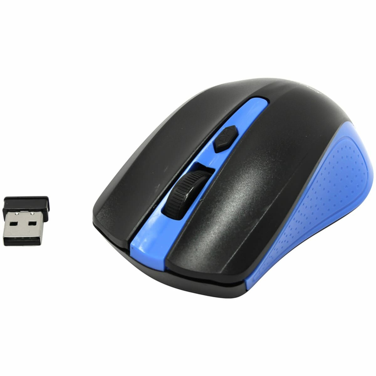 Мышь оптическая беспроводная SmartBuy ONE 352, синяя и, черная, 3 кнопки+колесо (SBM-352AG-BK)