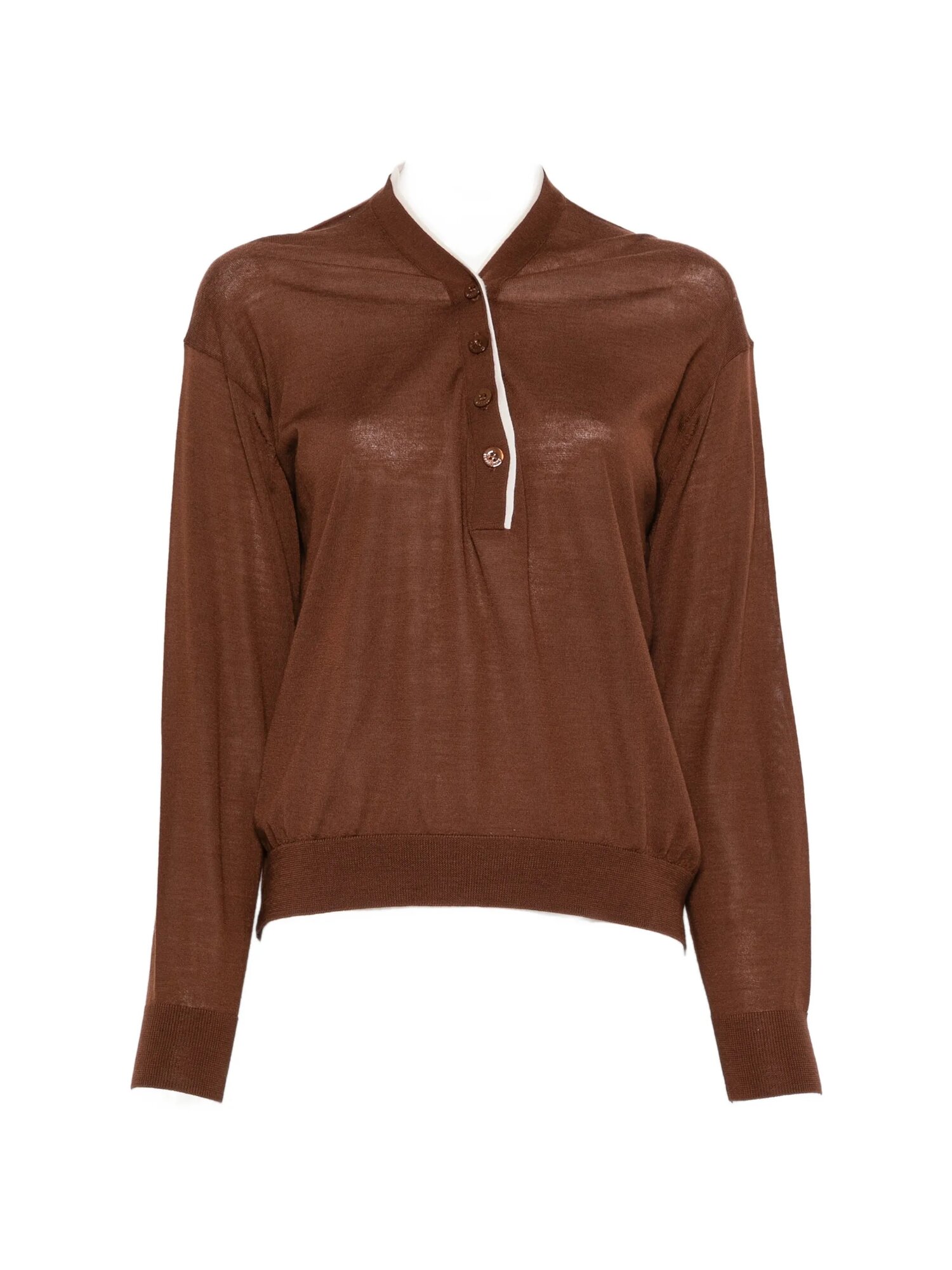 Топ Button-fastening long-sleeve top