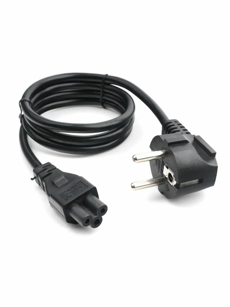 Кабель питания, сетевой шнур для ноутбука, монитора, C5, 3pin, 220V, 1.5 метра, чёрный