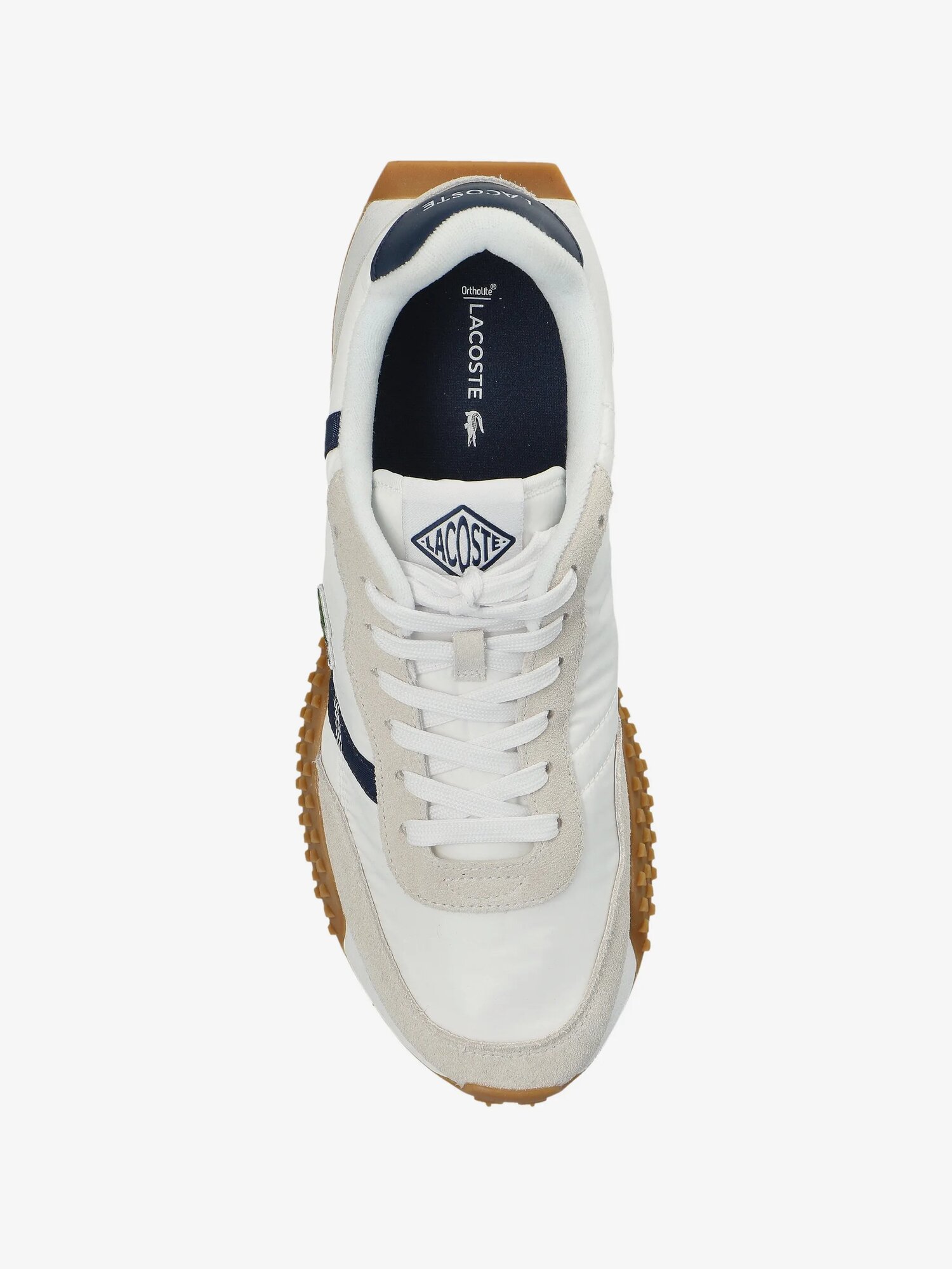 Кроссовки LACOSTE L-Spin Evo, размер 10.5 UK, бежевый/белый — фото 1