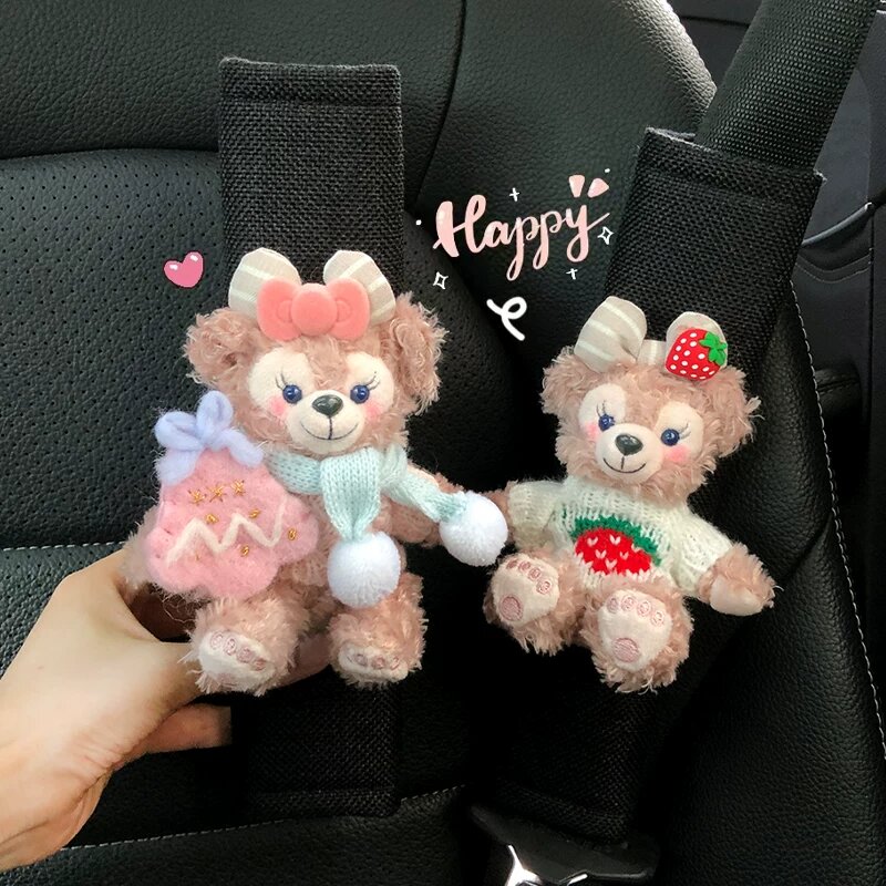 Sherry Mei Sweetheart Combo Черный плечевой упор пара для автомобильного ремня безопасности