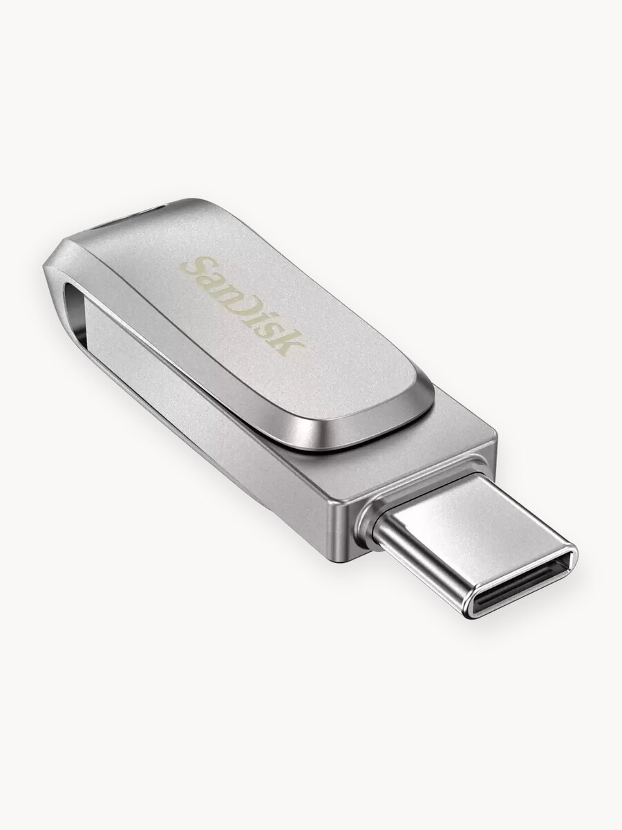 Флеш-накопитель SanDisk 64 ГБ USB 3.2 Ultra Dual Drive Luxe 400 Мб/с Type C/Type A