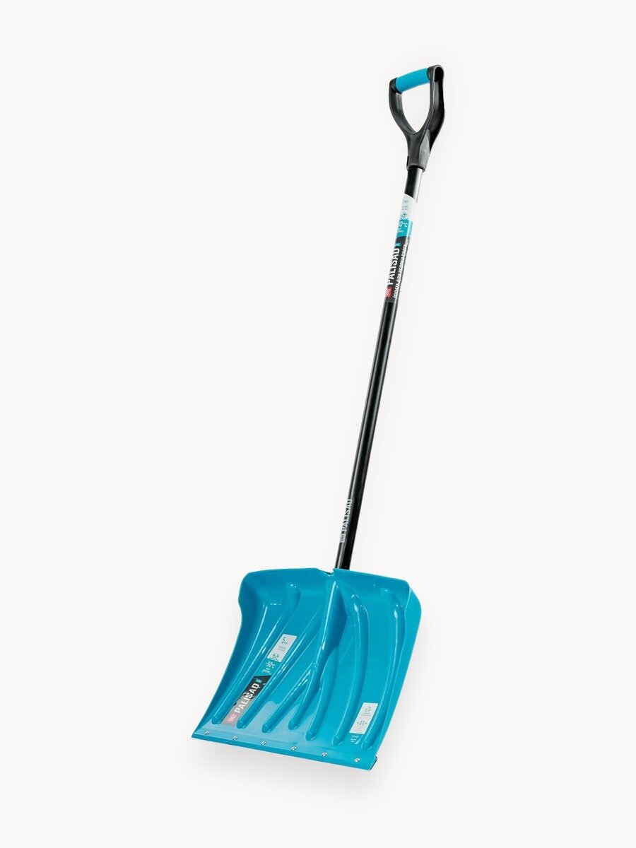 Лопата для снега PALISAD 615915 LUXE, с ребрами жёсткости, полипропил. ковш, стальн. накладка, 130см