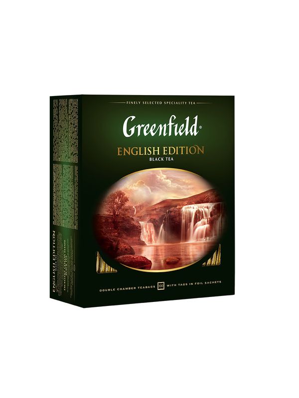 Greenfield Чай черный English Edition, 2 гр x 100 шт в уп, 1 уп