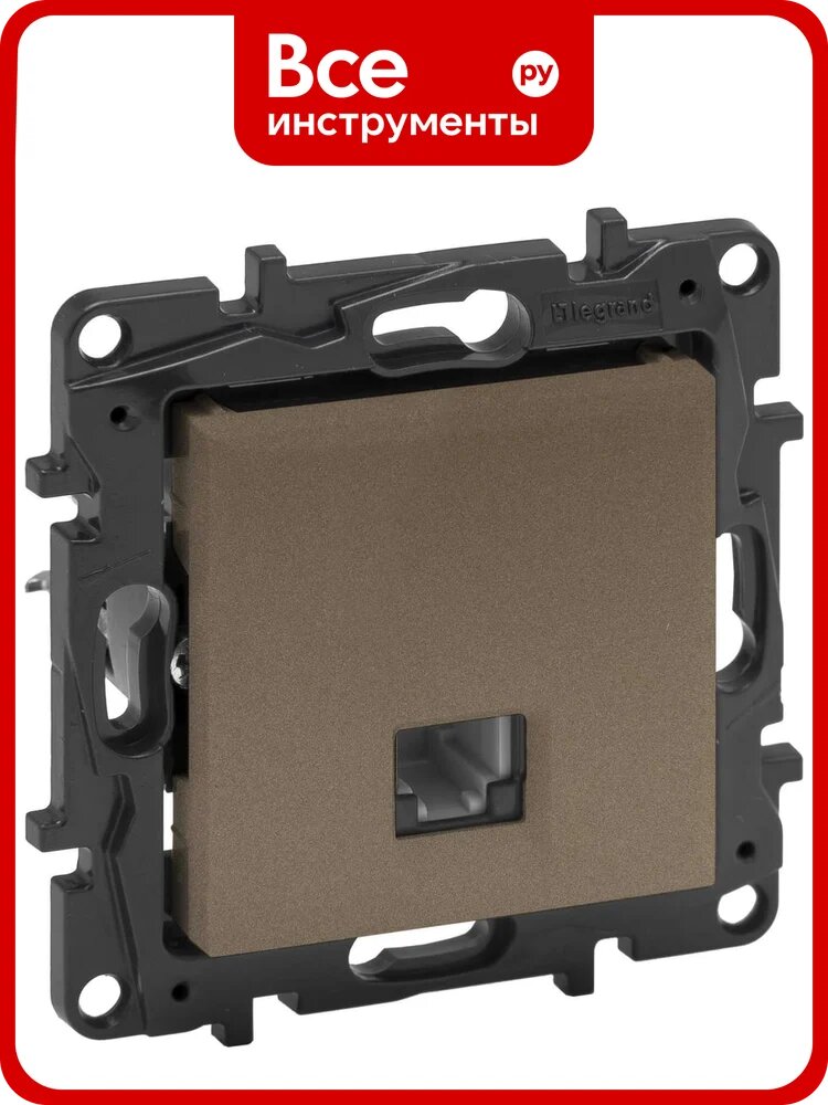 Розетка телефонная Legrand STRUCTURA RJ11, шампань 764292