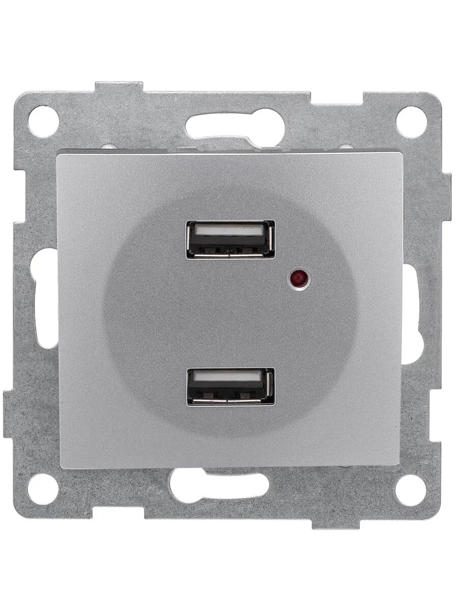 Розетка USB двойная внутренняя встраиваемая С10 Bravo