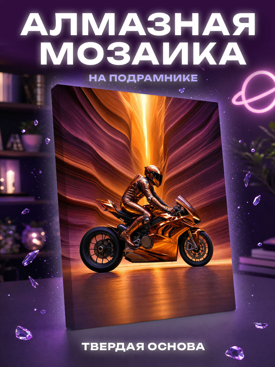 Алмазная мозаика Медный гонщик в каньоне