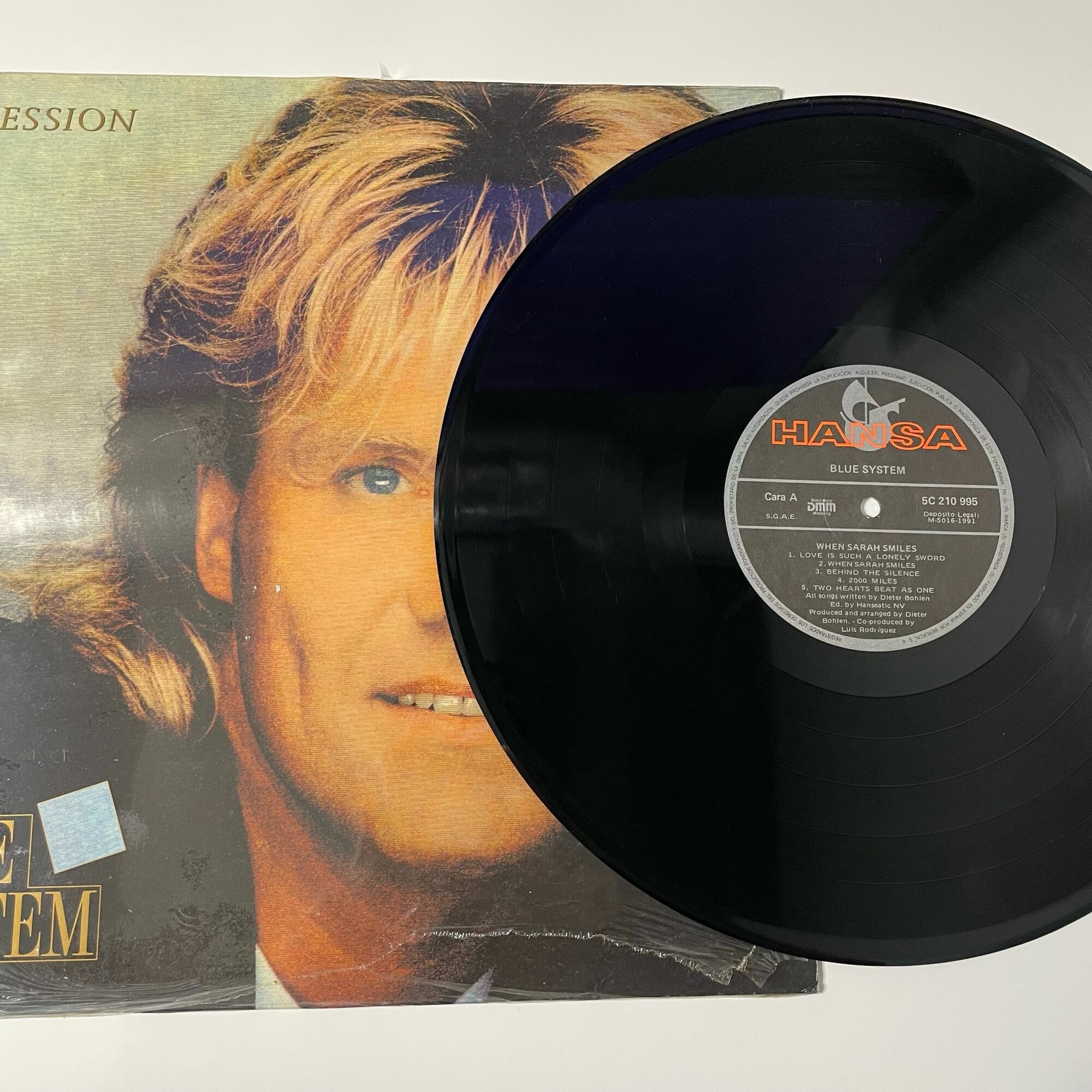 Винтажная виниловая пластинка LP Blue System Obsession (Испания 1991)