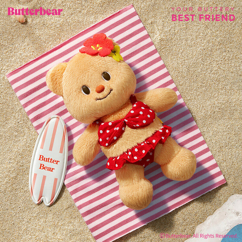 X11 SPACE Buttery Bear PVC-ключевой кольцо плюшевый слепой ящик одиночный кукольный фигурки Форма：Одиночный слепой ящик