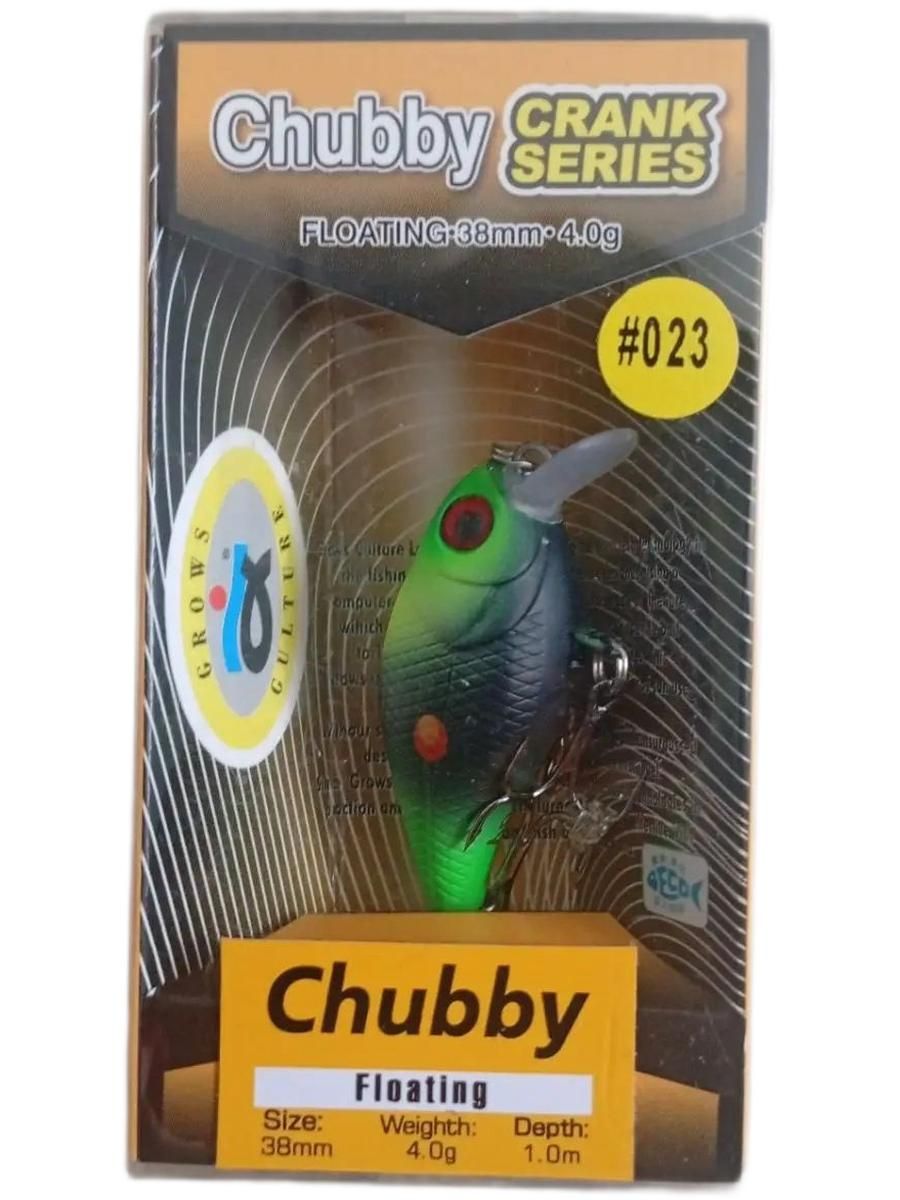 Воблер GROWS CULTURE CHUBBY 38F #023 4.0g - Голавль, Форель, Окунь, Язь.