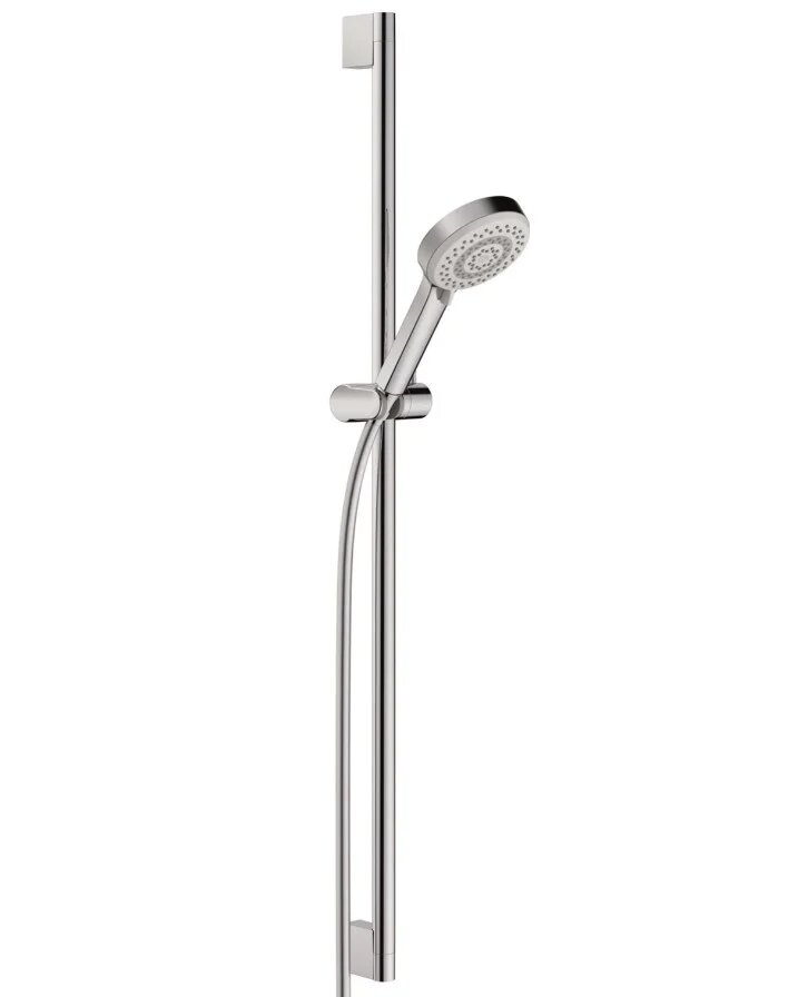Душевой гарнитур Kludi DIVE S 6893005-00 хром, глянцевый, латунный, 3 режима струи, лейка для душа со шлангом и штангой