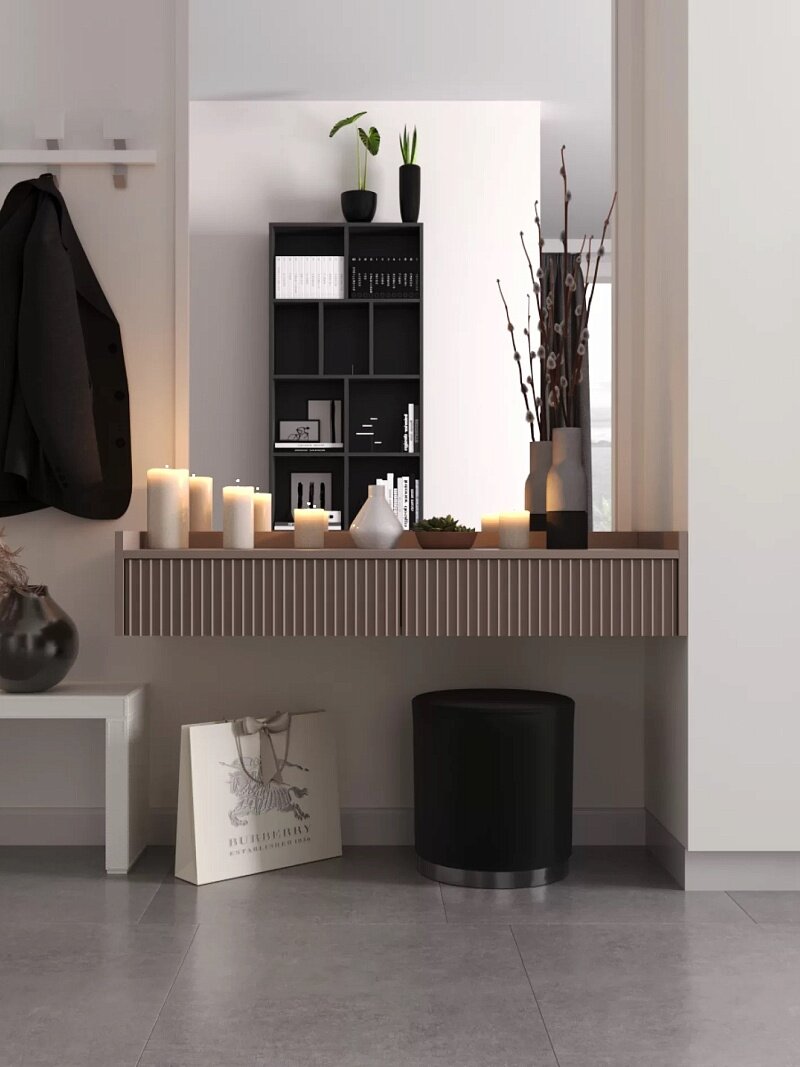 Тумба подвесная МебельЛэнд24 Салерно 2.1 Ирис 120x35x22 консоль
