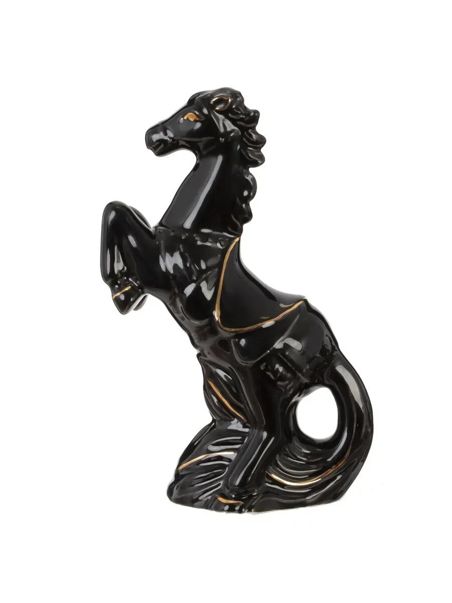 Фигурка декоративная Лошадь, фарфоровая, 13 см
