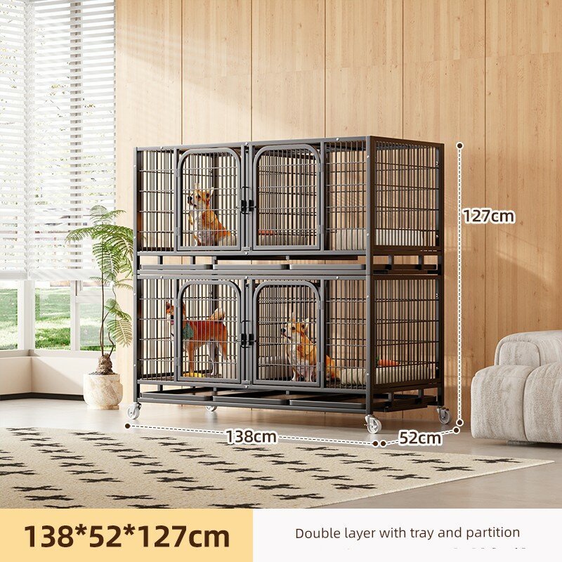 Клетки для собак, клетки для разведения крупных, средних и мелких собак, клетки для разведения с перегородками, лотки