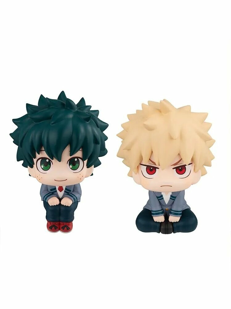 Фигурок Моя геройская академия, Бакуго Катсуки, Изуку Медория/My Hero Academia Bakugou Katsuki figure cute Q version Midoriya Izuku action figurine(2pcs,10cm) for fans Gifts