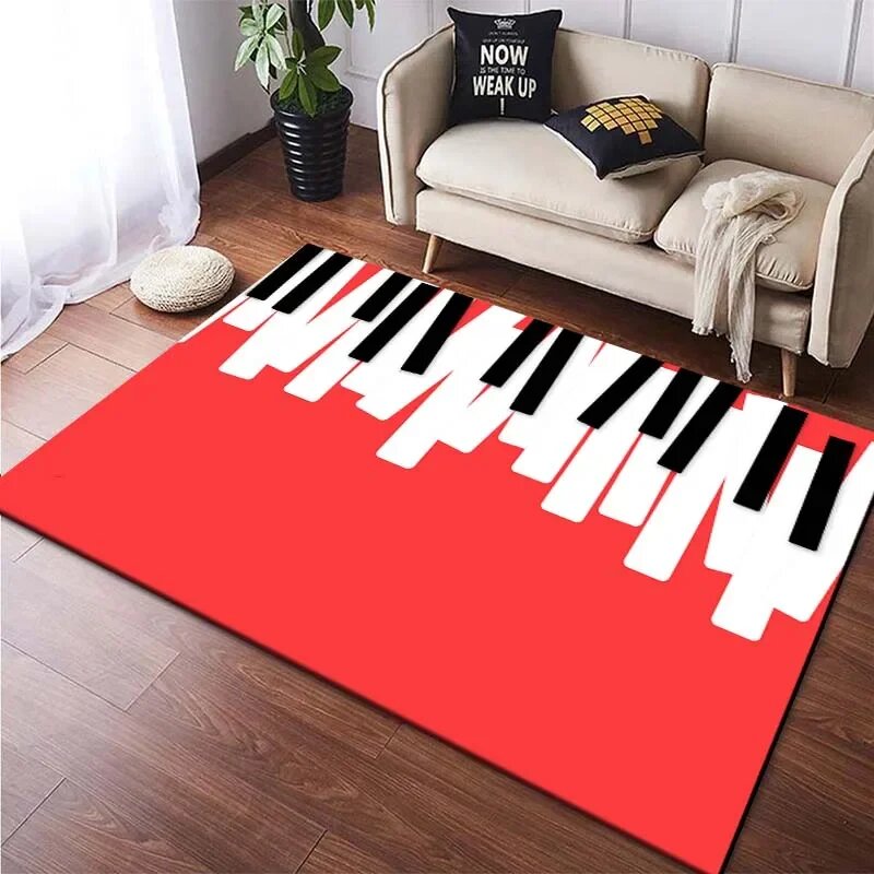 Противоскользящий коврик из полиэстера Красный, 40X60cm, wxy-20250526000236