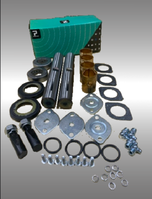 Шкворень ГАЗ-3307, ГА-53 в сборе с усиленными крышками комплект на автомобиль