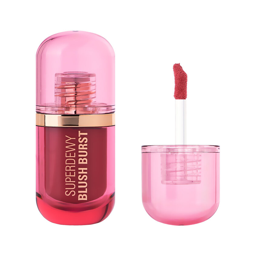 Румяна для лица REVOLUTION SUPERDEWY BLUSH BURST жидкие суперувлажняющие тон Rose all day dusty pink