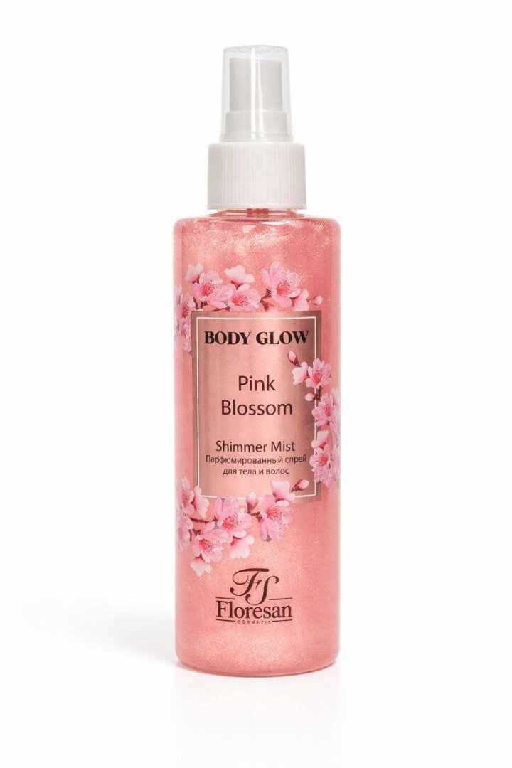 Floresan Шиммер-мист Pink Blossom Парфюмированный спрей для тела и волос 200мл